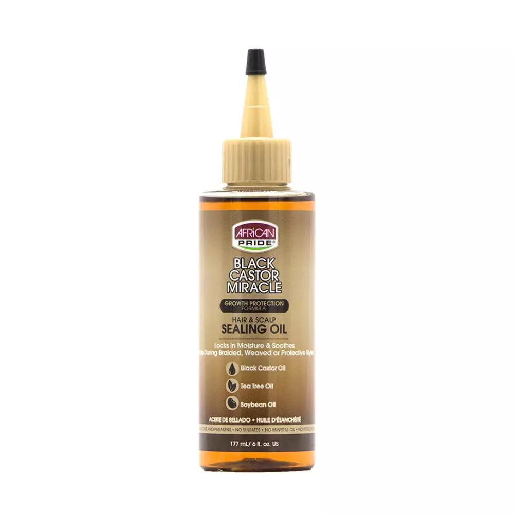 African Pride Black Castor Miracle Hair and scalp Sealing Oil