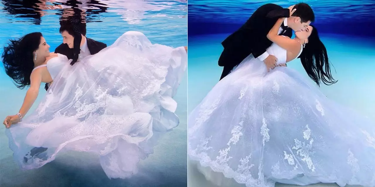 Estas impresionantes fotos de bodas bajo el agua son únicas e increíbles