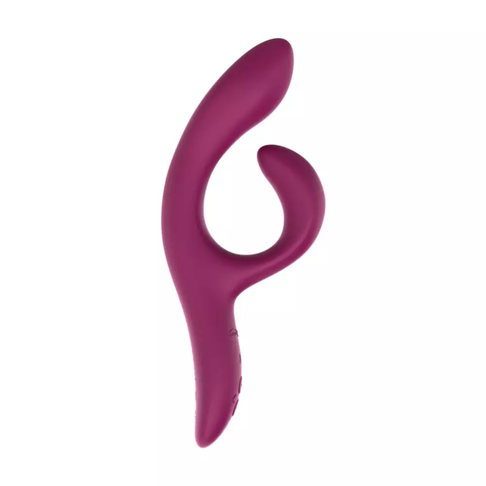 Vibrador de estimulação dupla magenta