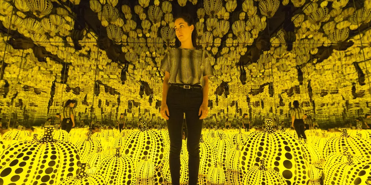 Bagéyan saka Instalasi Kusama $ 1 Yuta Rusak amarga Kacilakan Selfie